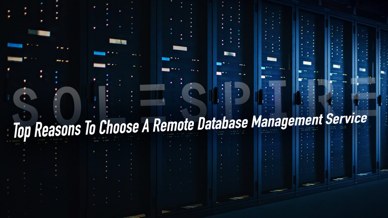 Top Reasons To Choose A Remote Database Management Service – Solespire